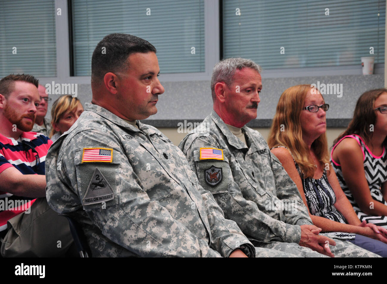 Lt. Col.'s Paul Conte (left) and Dana Brewer are introduced by Brig ...