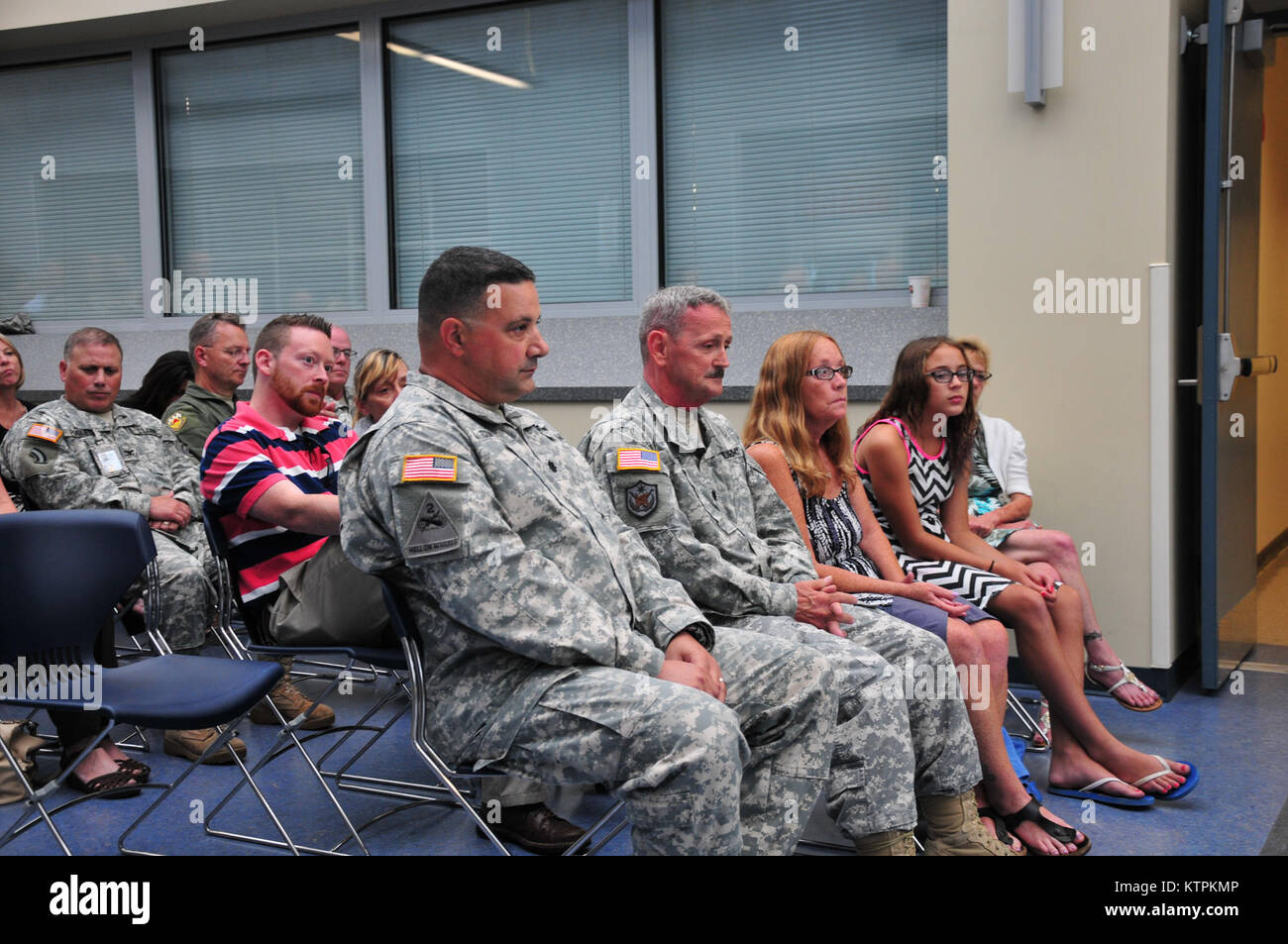 Lt. Col.'s Paul Conte (left) and Dana Brewer are introduced by Brig ...