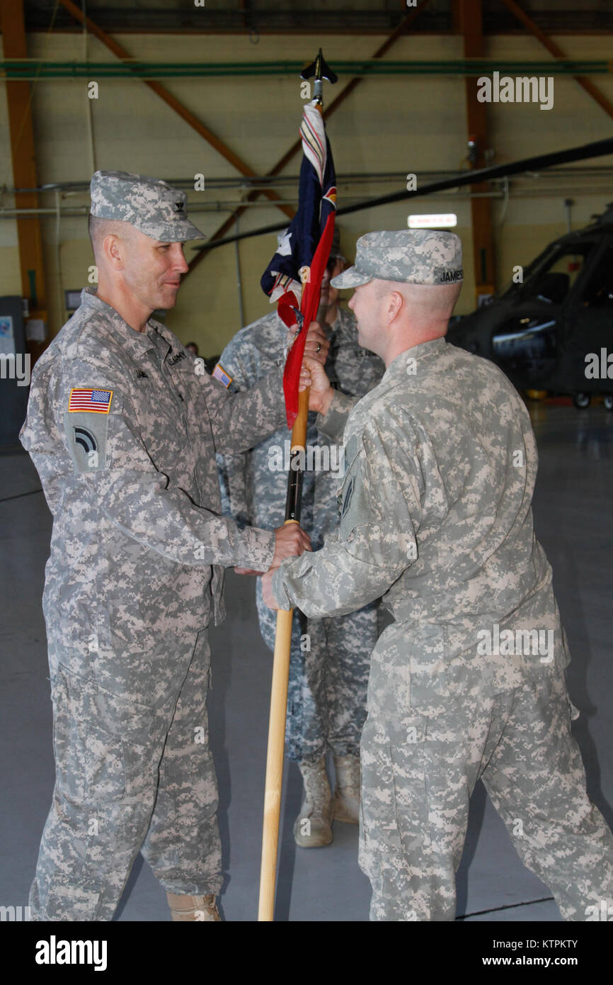 Headquarters and Headquarters Company outgoing commander Capt. Gary ...