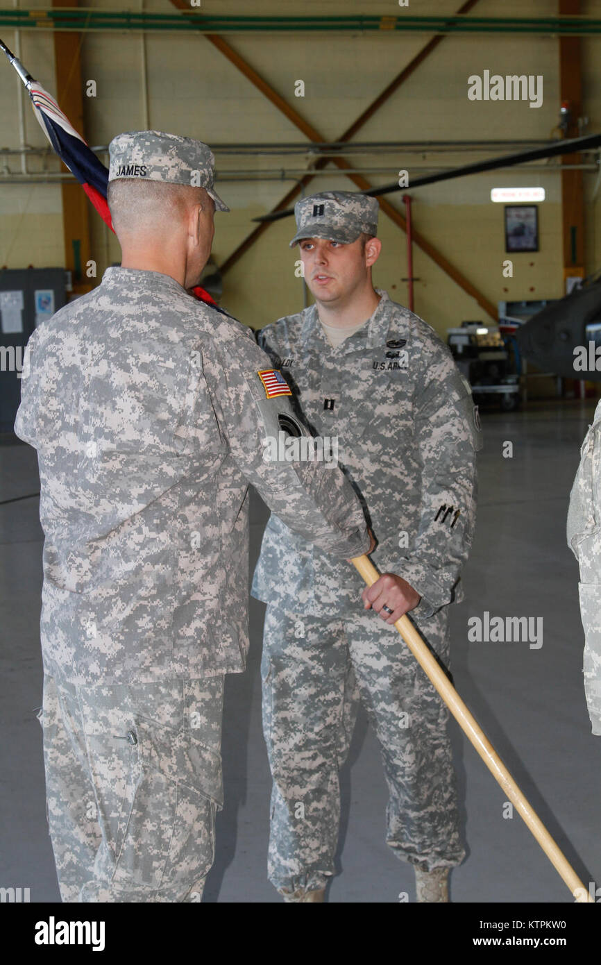 Headquarters and Headquarters Company incoming commander Capt. Jamie ...