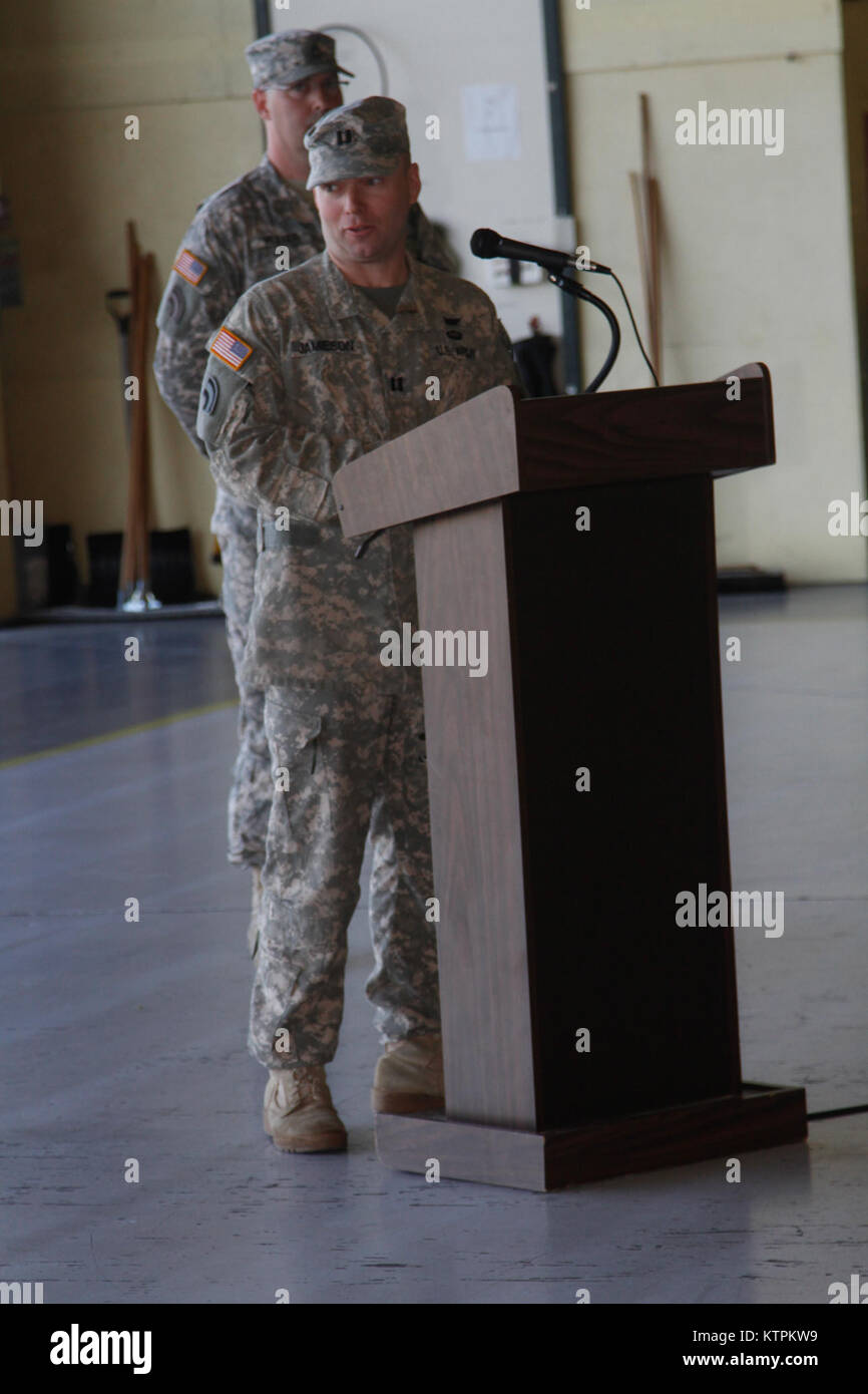 Capt. Gary Jamieson, Headquarters and Headquarters Company outgoing ...