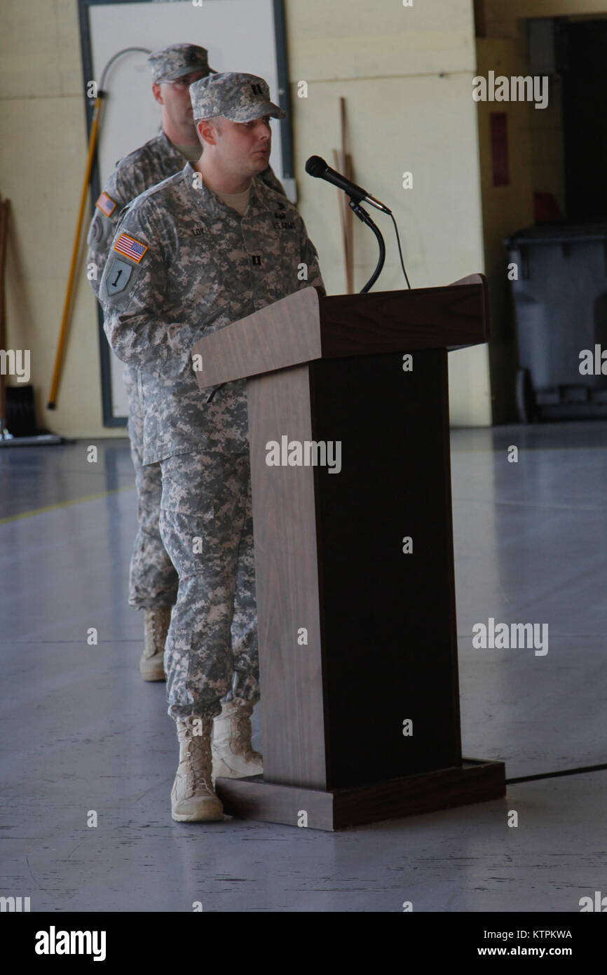Capt. Gary Jamieson, Headquarters and Headquarters Company outgoing ...
