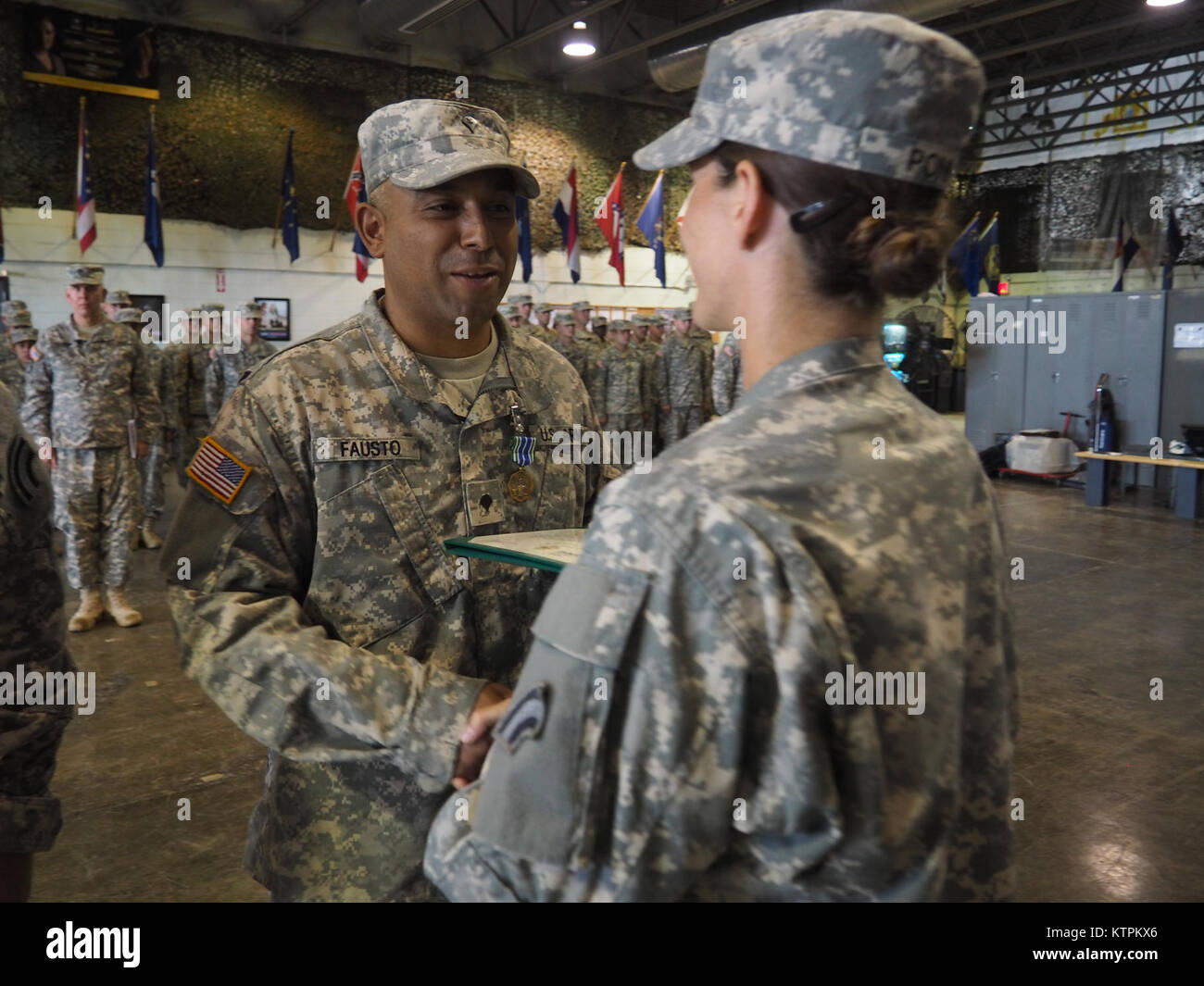 Soldiers of the 42nd Infantry Division Headquarters and Support Company ...