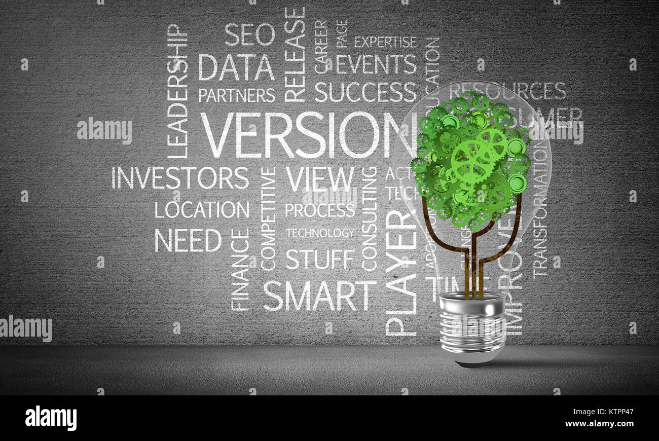 Eco innovations concept by means of lightbulb Stock Photo - Alamy