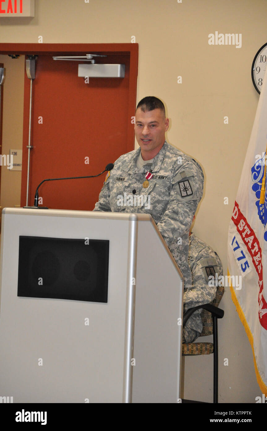New York Army National Guard Lt. Col. Andrew Caliendo receives says ...