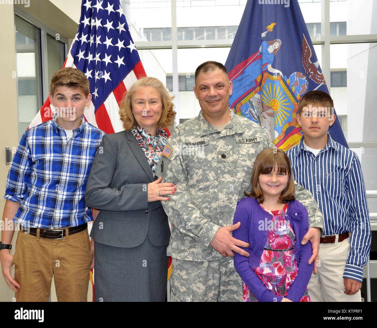 LATHAM, N.Y. -- NYARNG Lt. Col. Micheal Tagliafierro poses with his ...