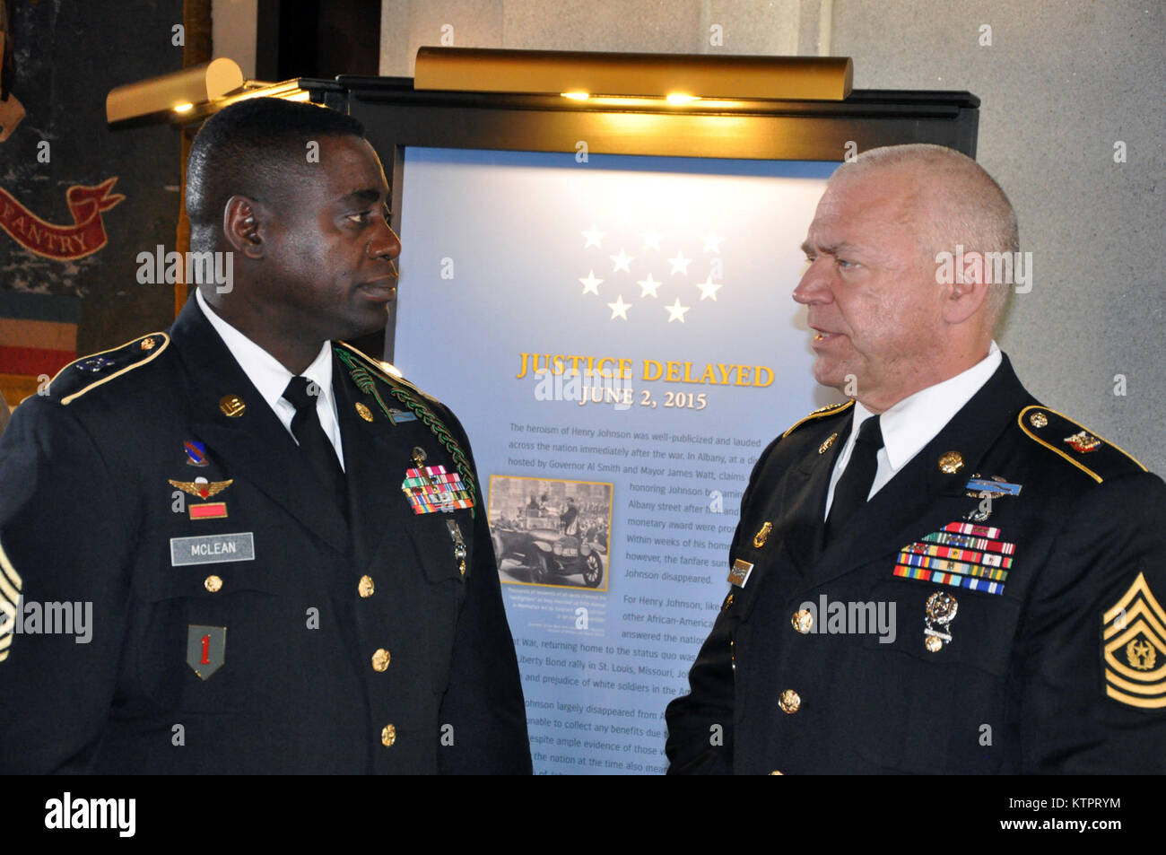 Command Sgt. Major Anthony McLean, the command sergeant major of the ...