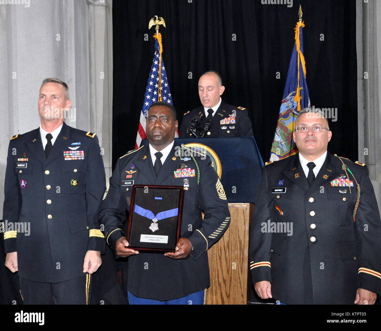 New York Army Command Sgt. Major Anthony McLean, the top enlisted ...