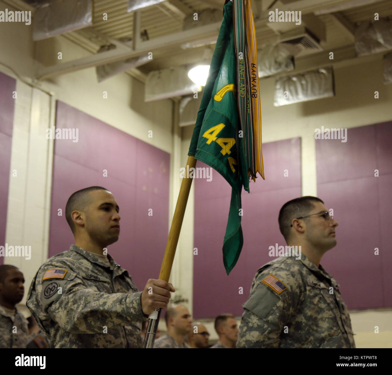 More than 120 members of the New York Army National Guard's 442nd ...