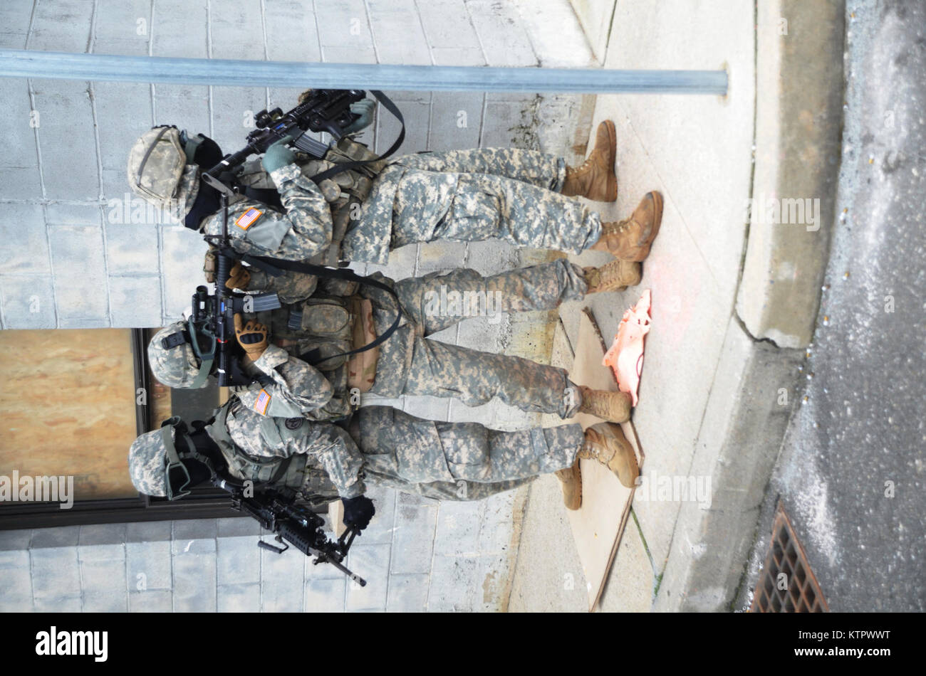 New York Amy National Guard Soldiers of Company Alpha, 1st Battalion ...