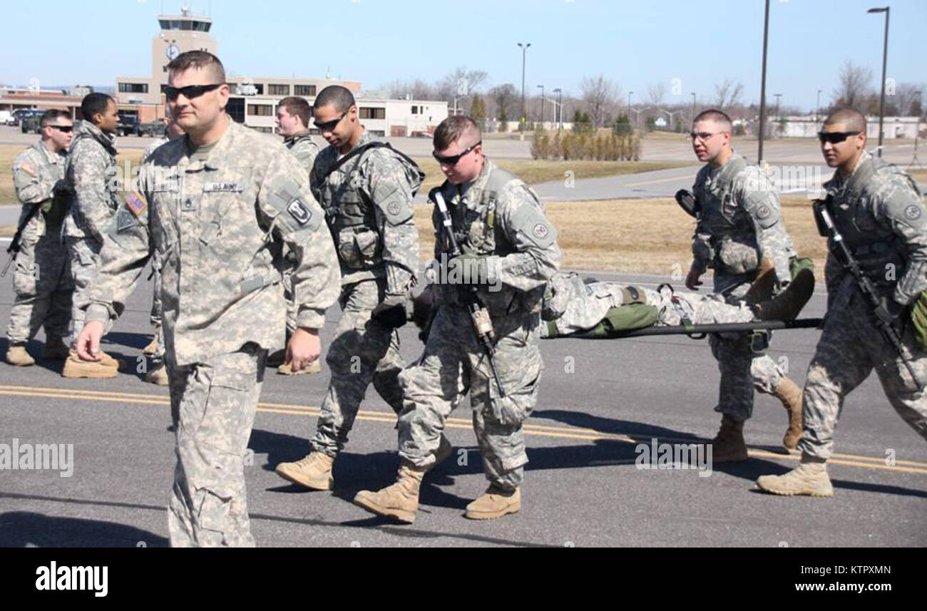 New York Army National Guard Staff Sgt. Charles Gabriel a flight medic ...