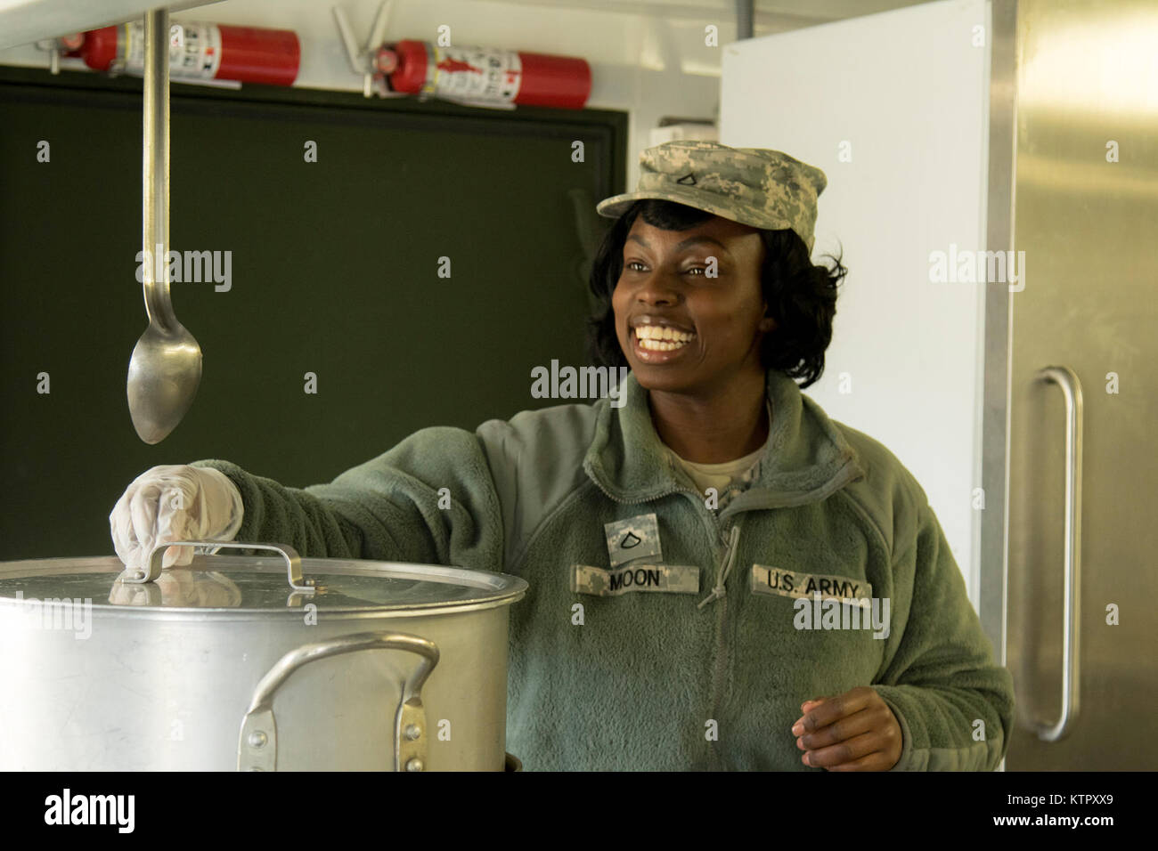 New York Army National Guard Spc. Taleshat Moon from the 369th ...