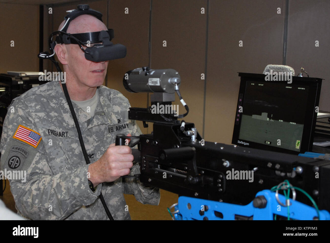 LATHAM, N.Y - New York Army National Guard Col. James Freehart engages ...