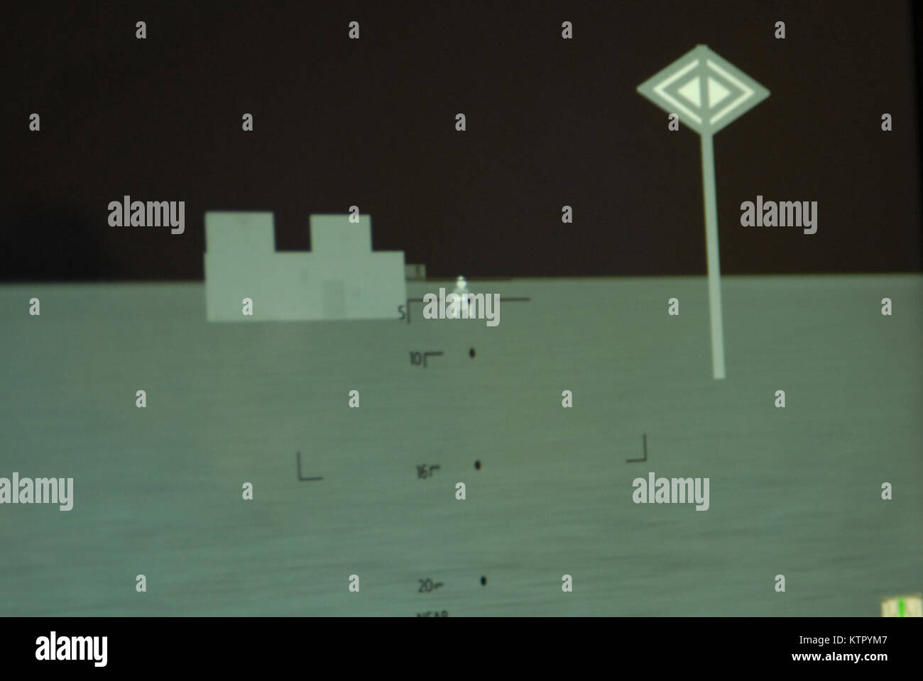 LATHAM, N.Y. -- A computer screen depicts an enemy vehicle (center ...