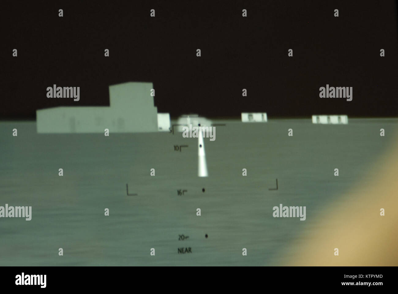 LATHAM, N.Y. -- A computer screen depicts a hit scored on an enemy ...
