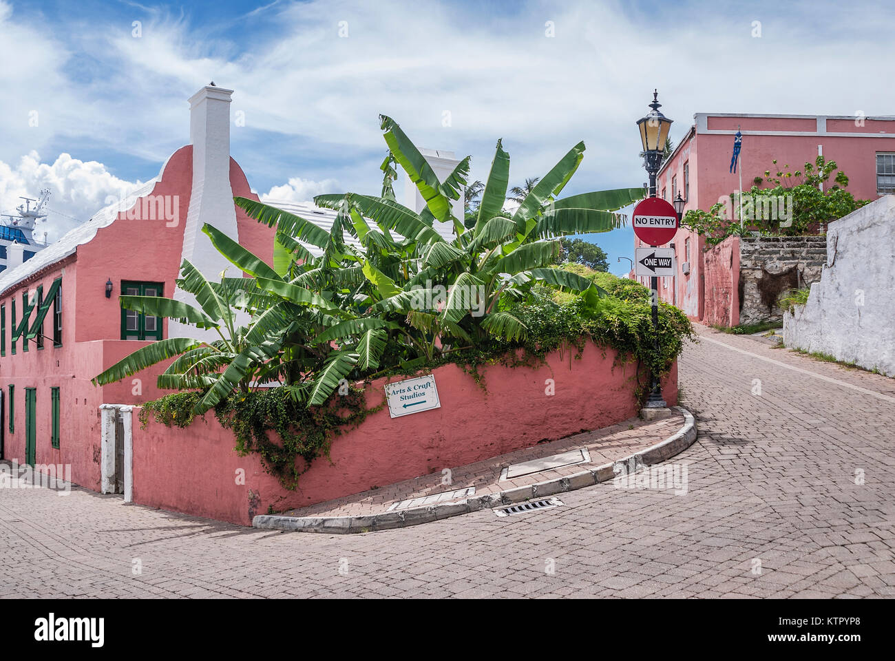 Charming architecture of St George Parish, Bermuda Stock Photo - Alamy