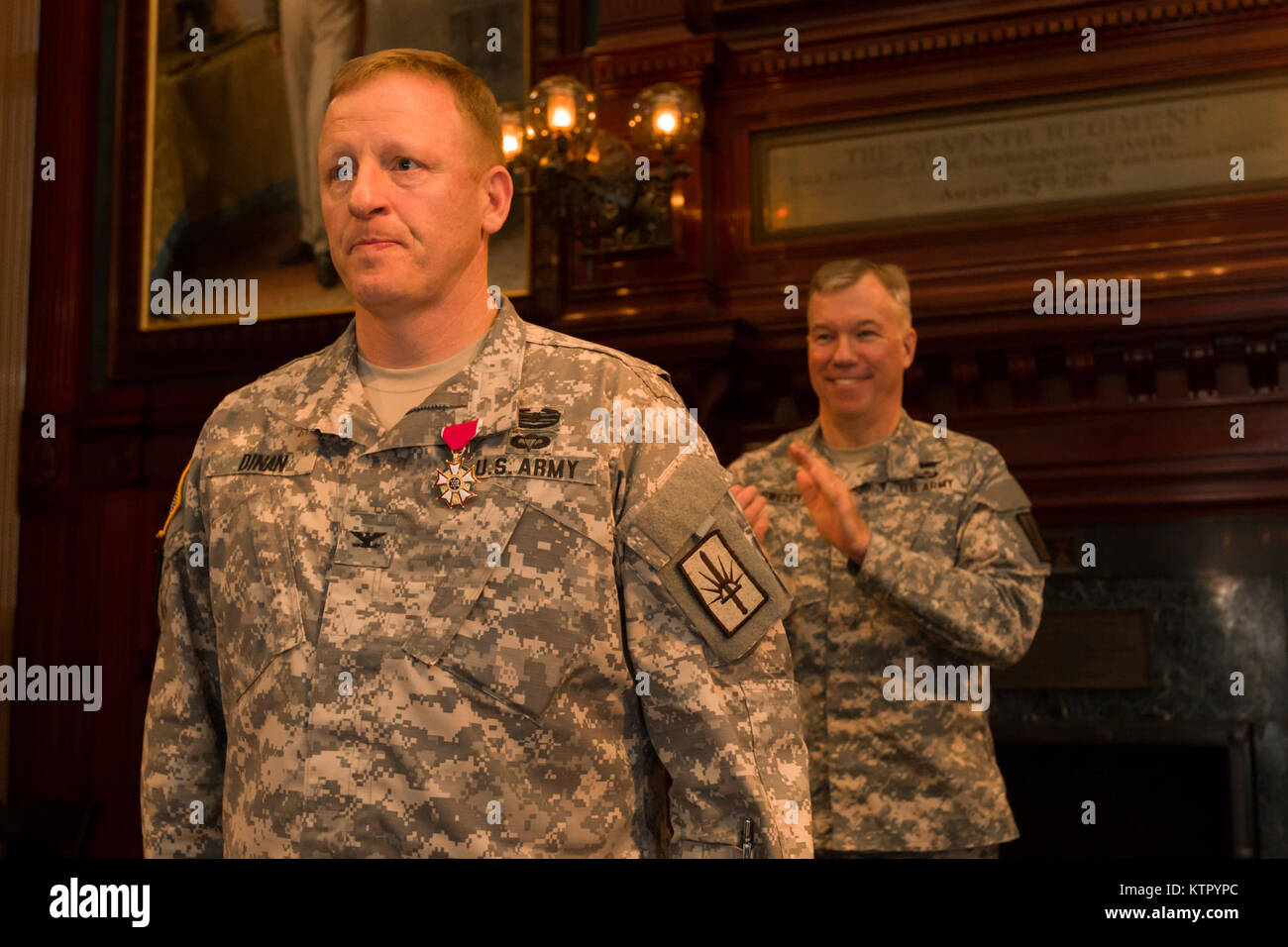 Col. Martin C. Dinan receives the Legion of Merit from Brig. Gen ...