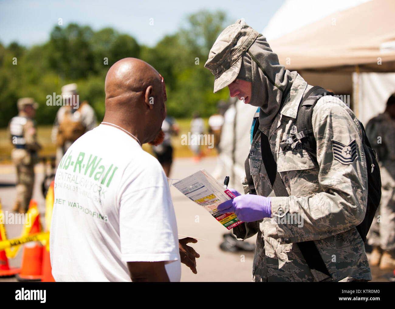 New York Air National Guard Tech. Sgt. Daniel Conley from the 105th ...