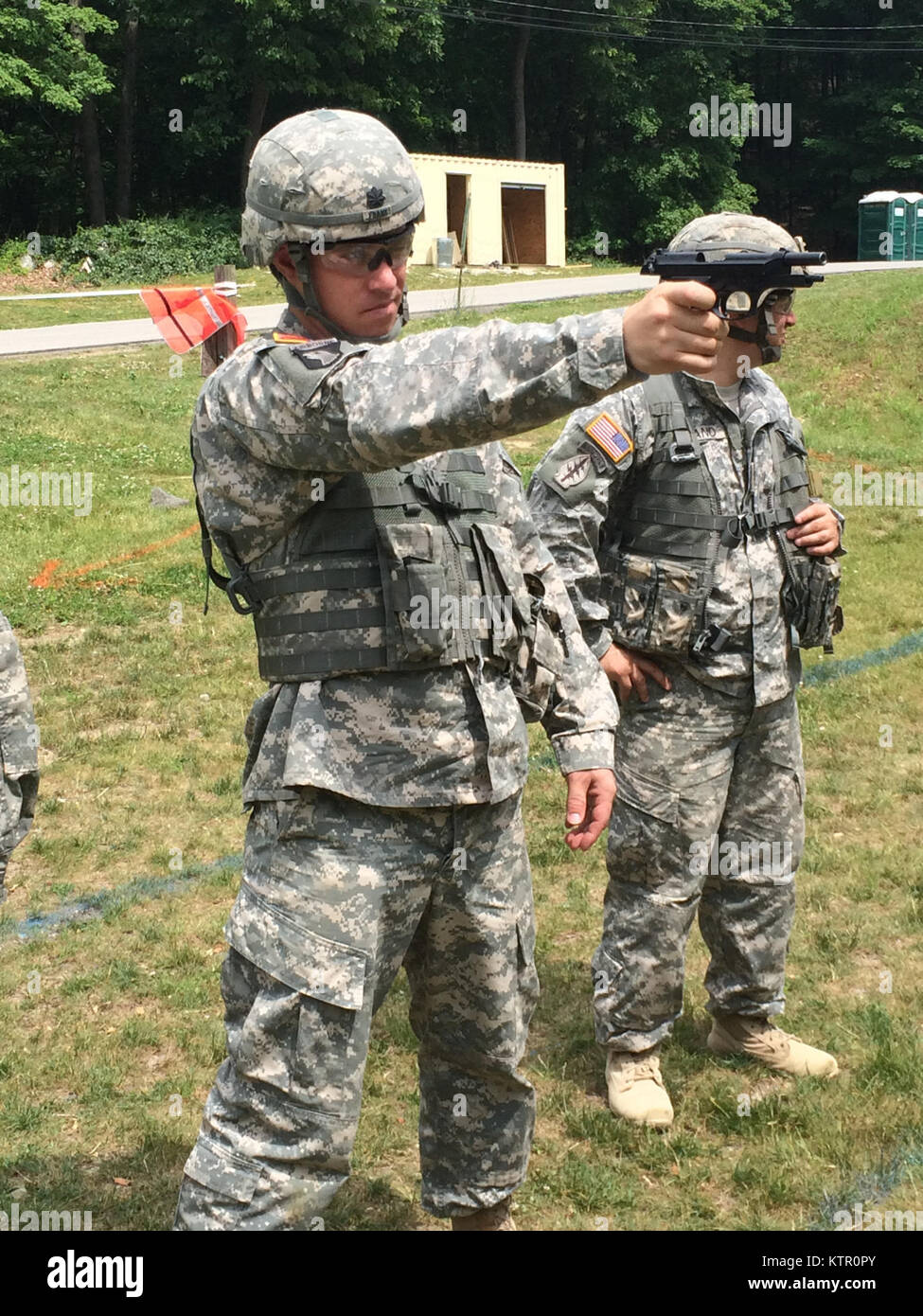 Camp Smith, NY – LTC Frank performs 9MM Primary Marksmanship ...