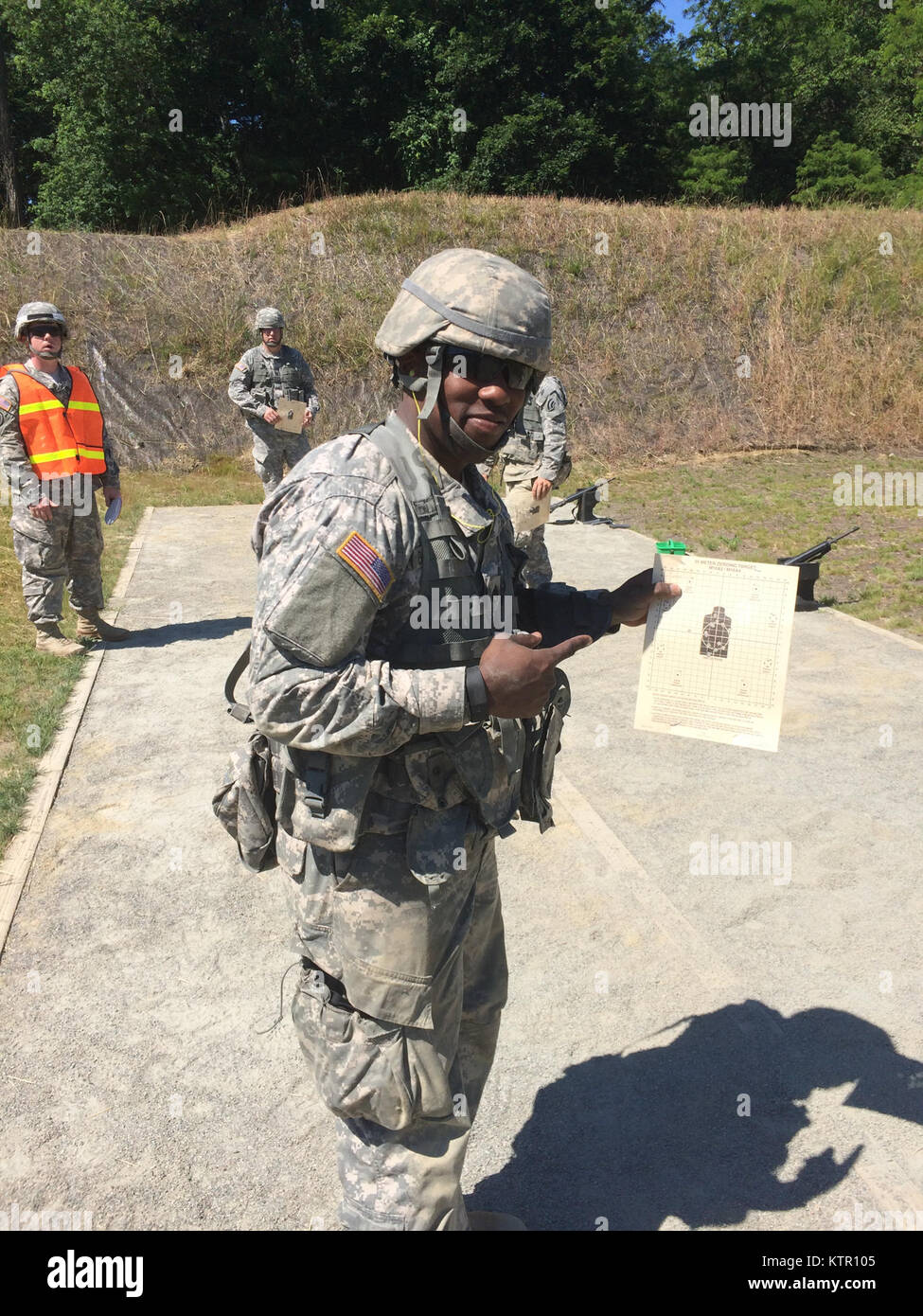 Camp Smith, NY – SSG Beecham, assigned to HSC, “zeros” his weapon and ...