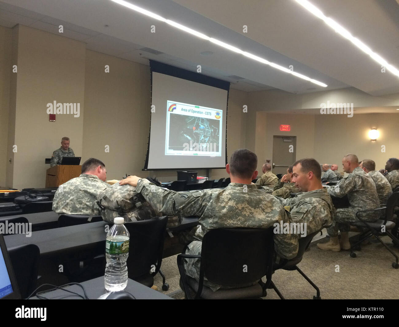 Camp Smith, NY – 42nd Infantry Division HHBN S1, CPT Baker, conducts ...