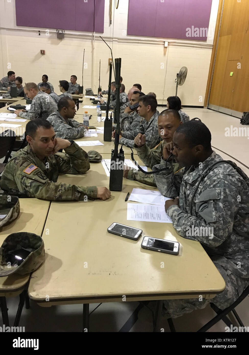 Camp Smith, NY- SFC Ryan Padilla from the 42nd Signal Company train SGT ...
