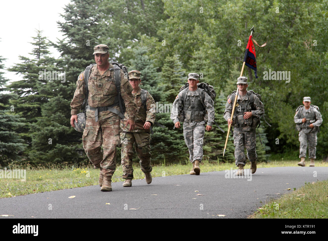Soldiers of the 42nd Infantry Division Headquarters and Support Company ...
