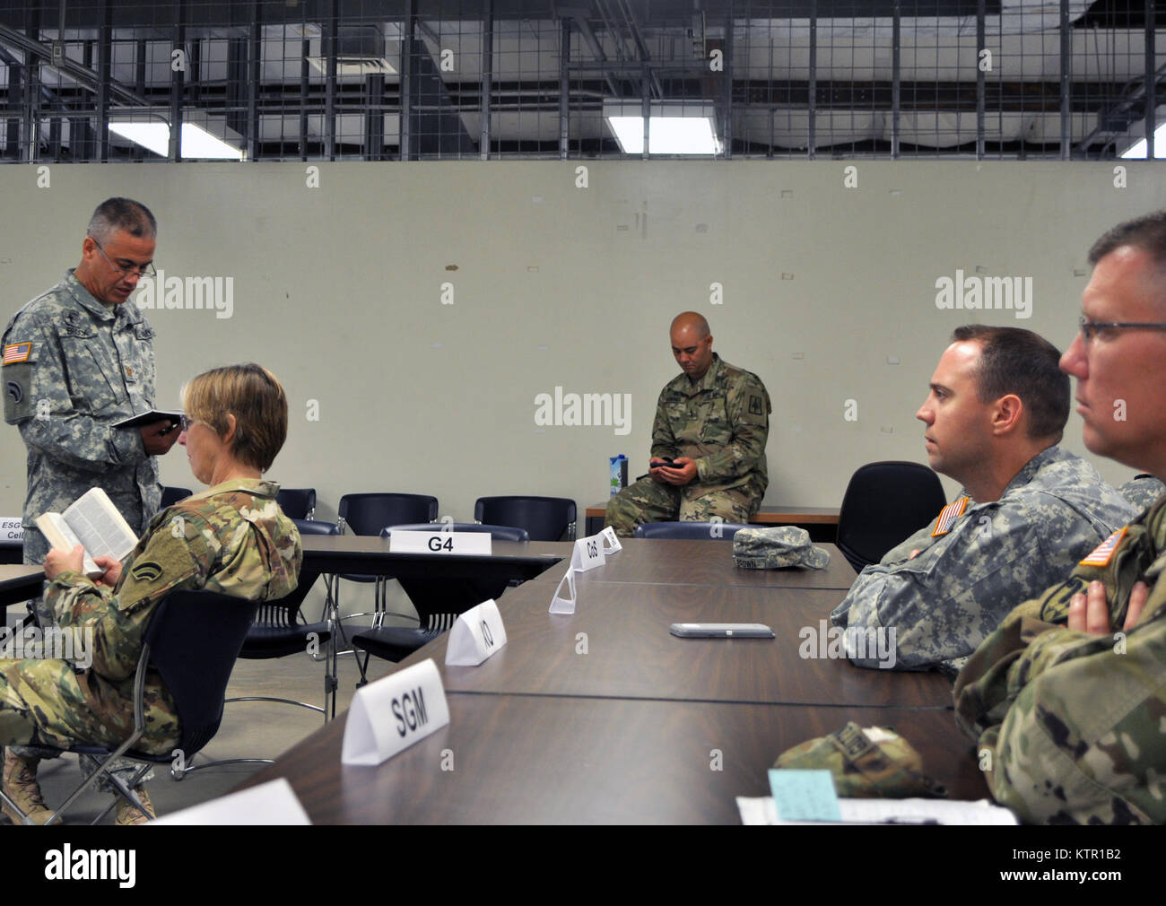 New York Army National Guard Maj. Douglas Brock, a chaplain and Master ...