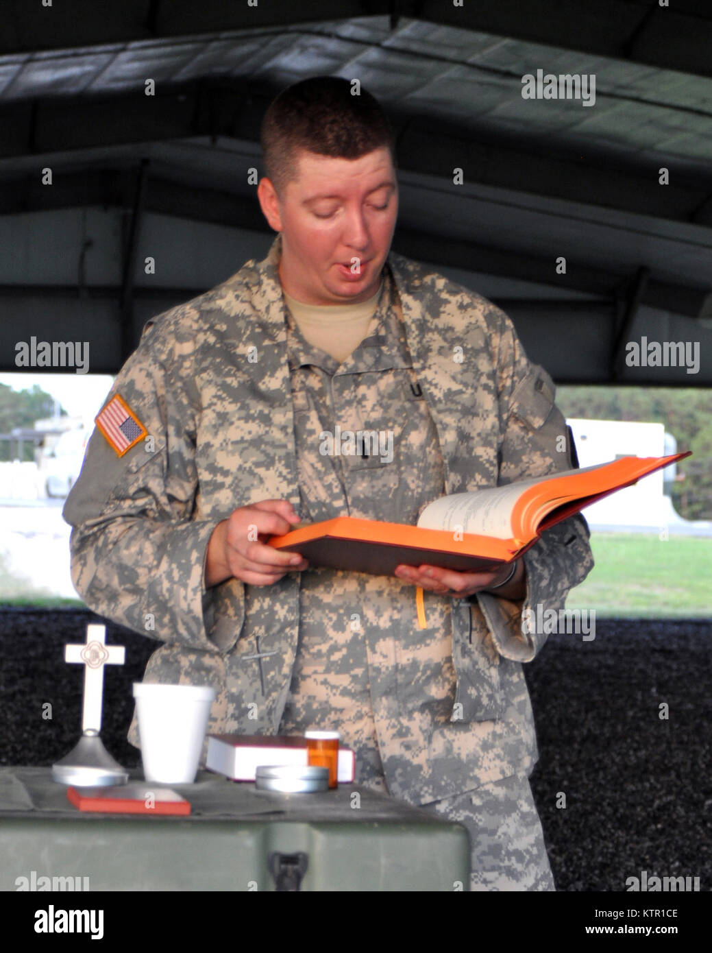New York Army National Guard Lt. Gregory Brown, a chaplain assigned to ...