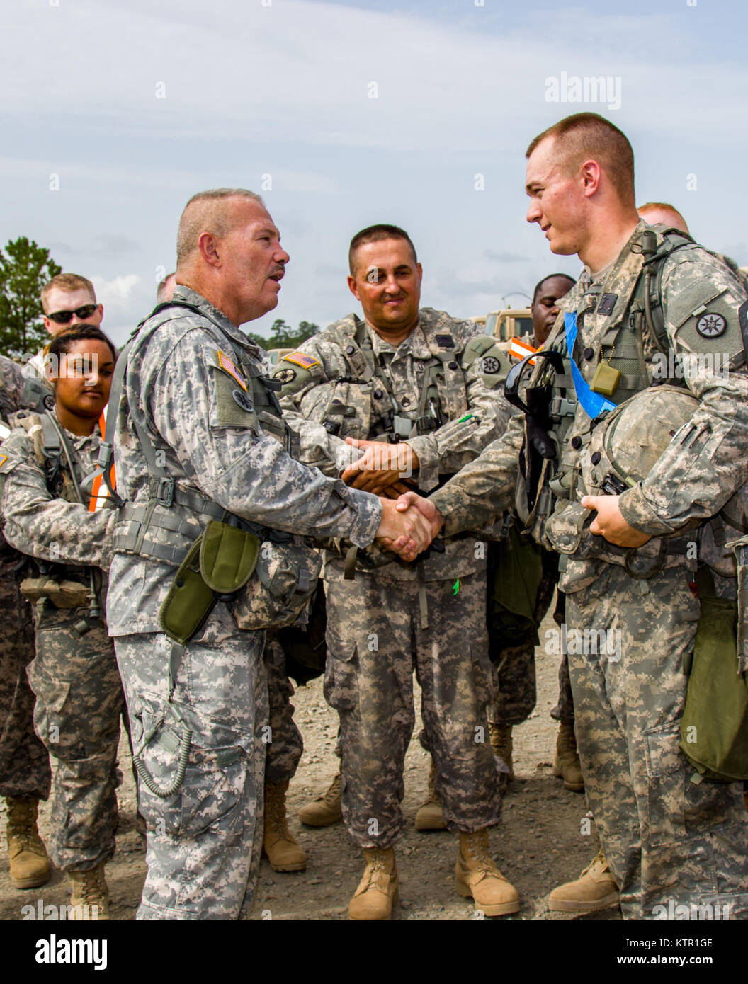 U.S. Army Reserve Col. Robert Benjamin, the commander of 655th Regional ...