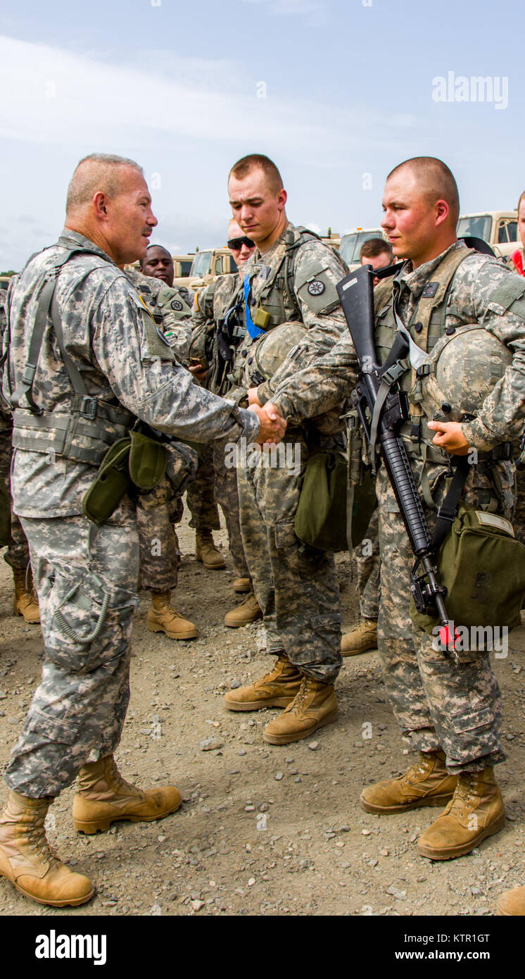 U.S. Army Reserve Col. Robert Benjamin, the commander of 655th Regional ...