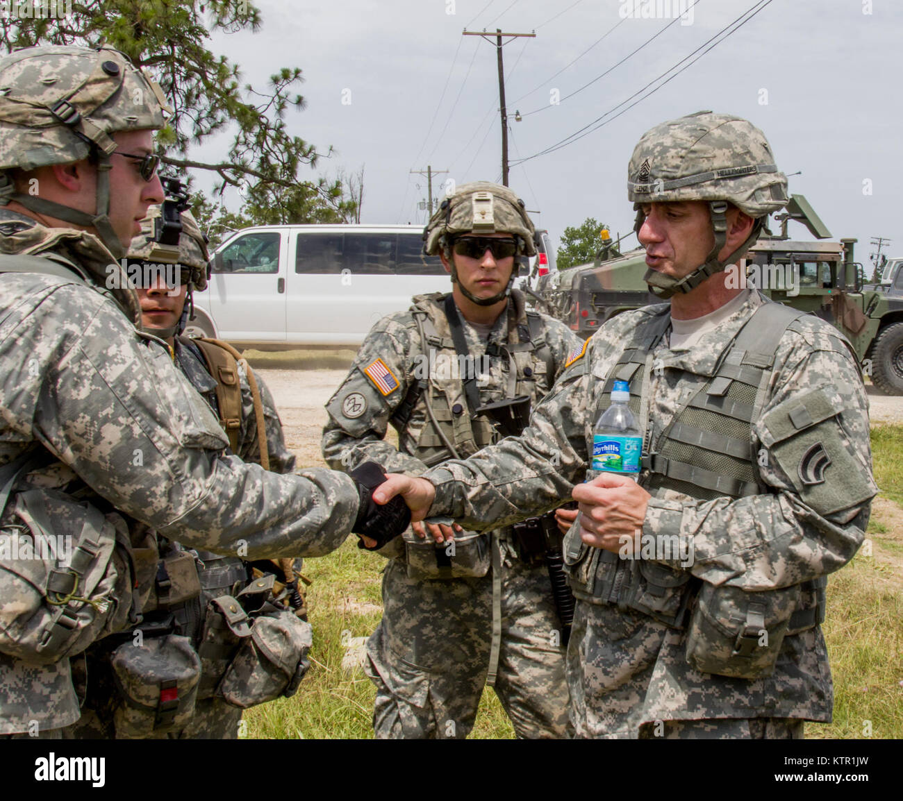 Command Sgt. Maj. Justin Lenz, senior enlisted advisor of the 42nd ...