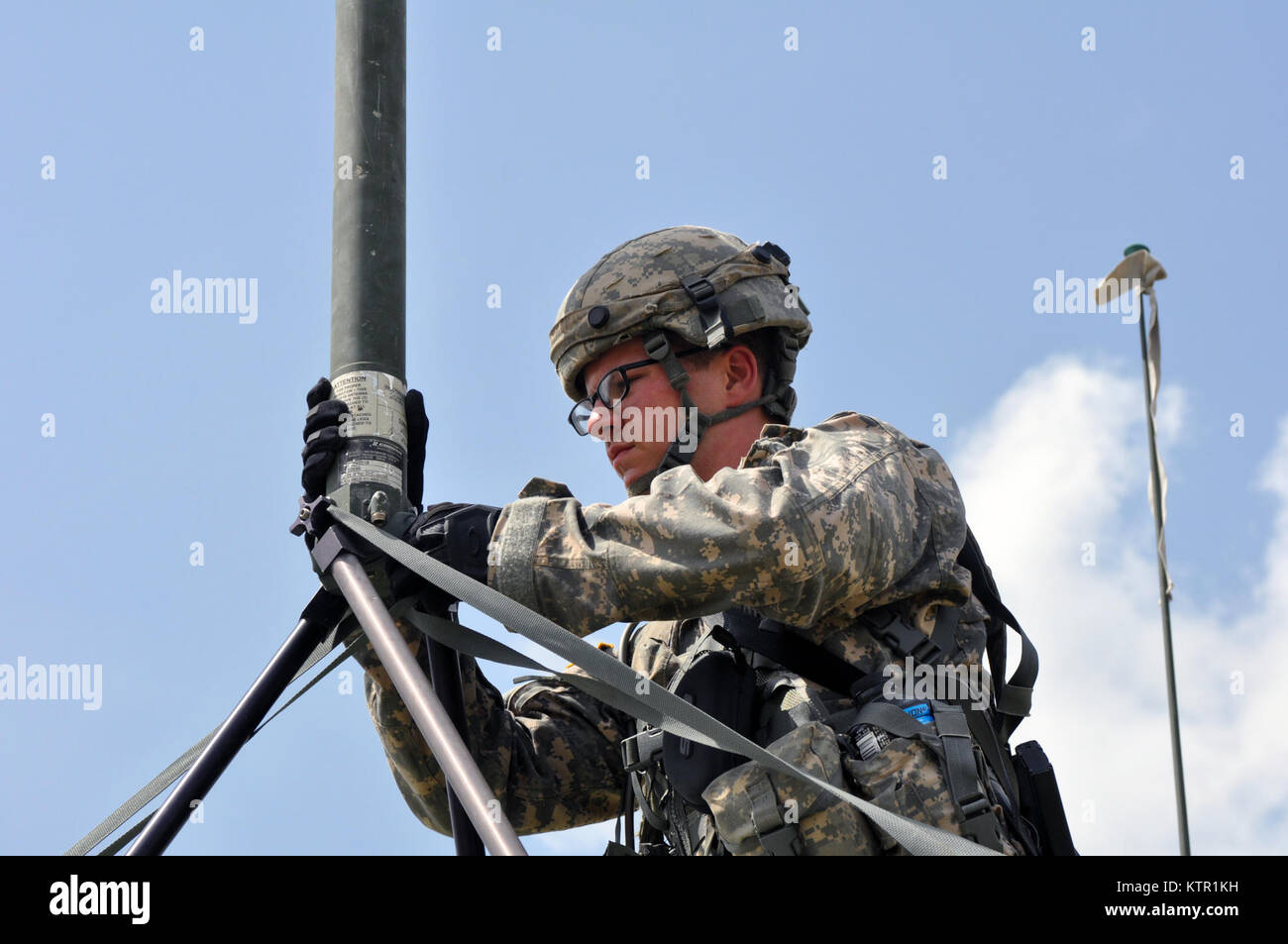 New York Army National Guard Spec. Alexander Piper, an Unmanned Aerial ...
