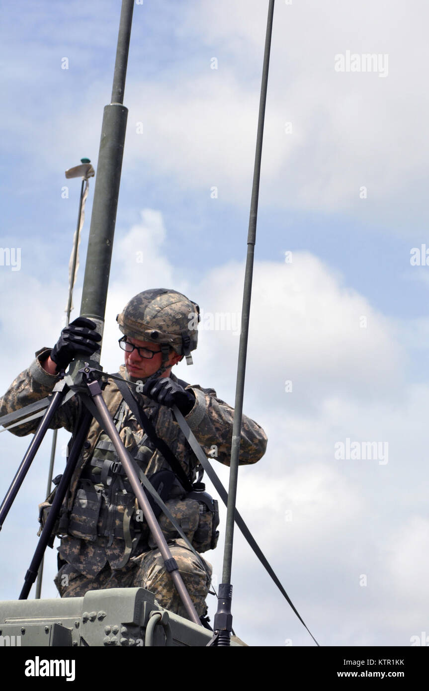 New York Army National Guard Spec. Alexander Piper, an Unmanned Aerial ...