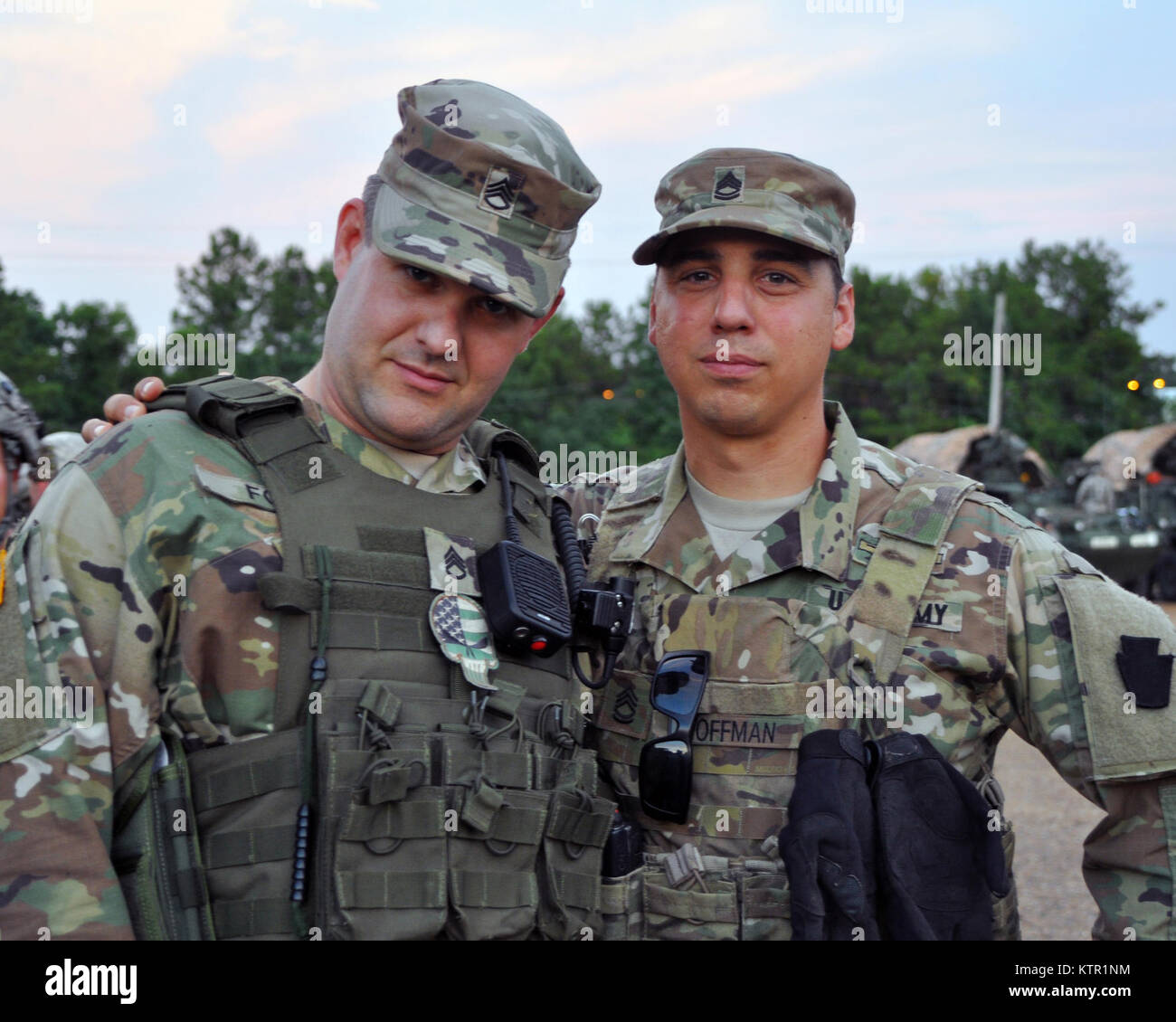 Pennsylvania Army National Guard Soldiers assigned to Co. A, 1st ...