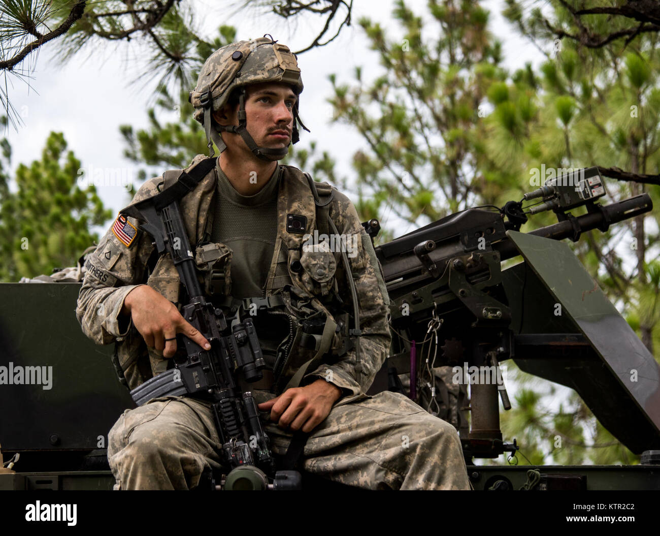New York Army National Guard Pfc. Mathew Smithers, a cavalry scout with ...