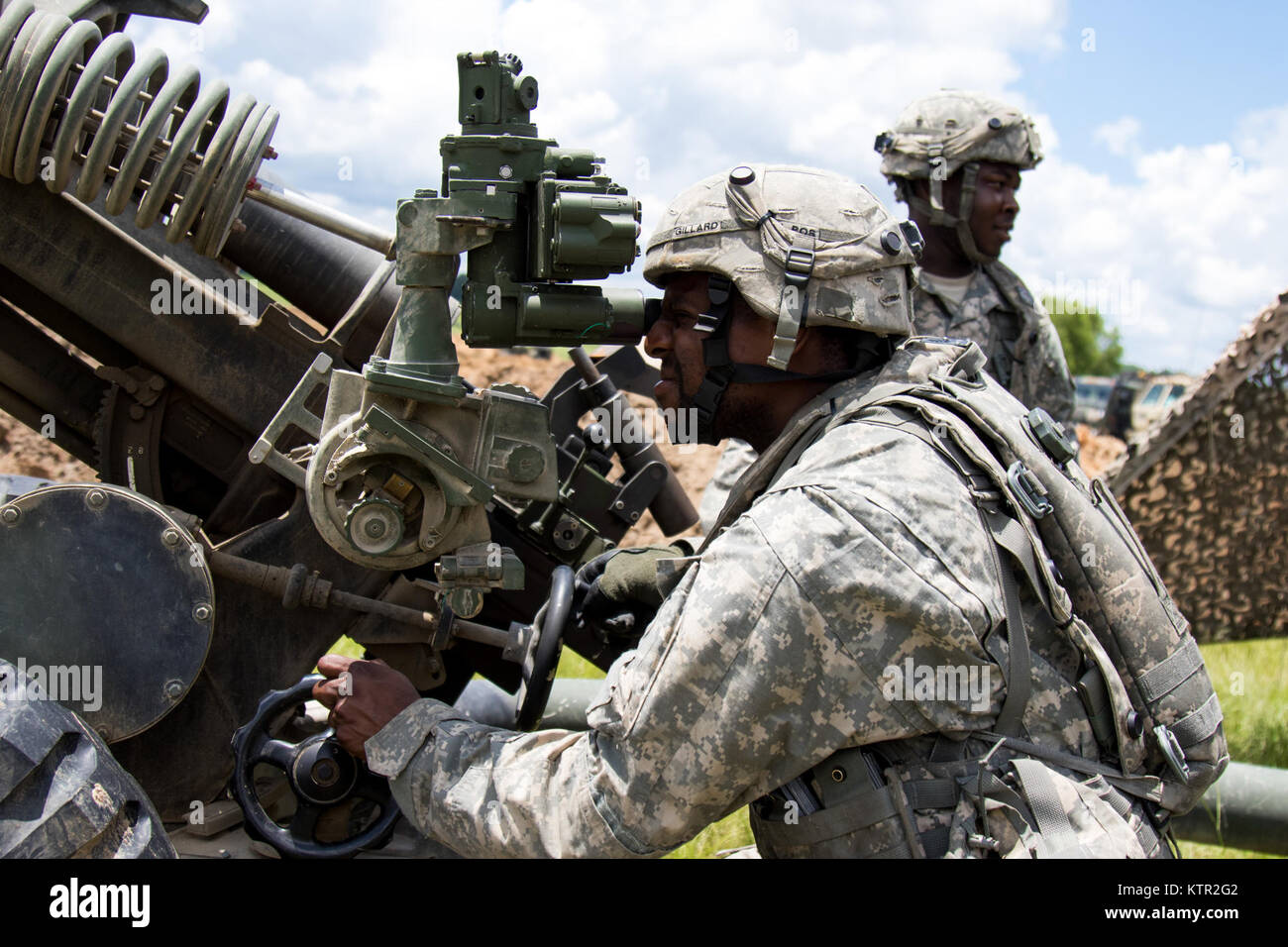 New York Army National Guard Sgt. Lawrence Gillar, a gunner assigned to ...