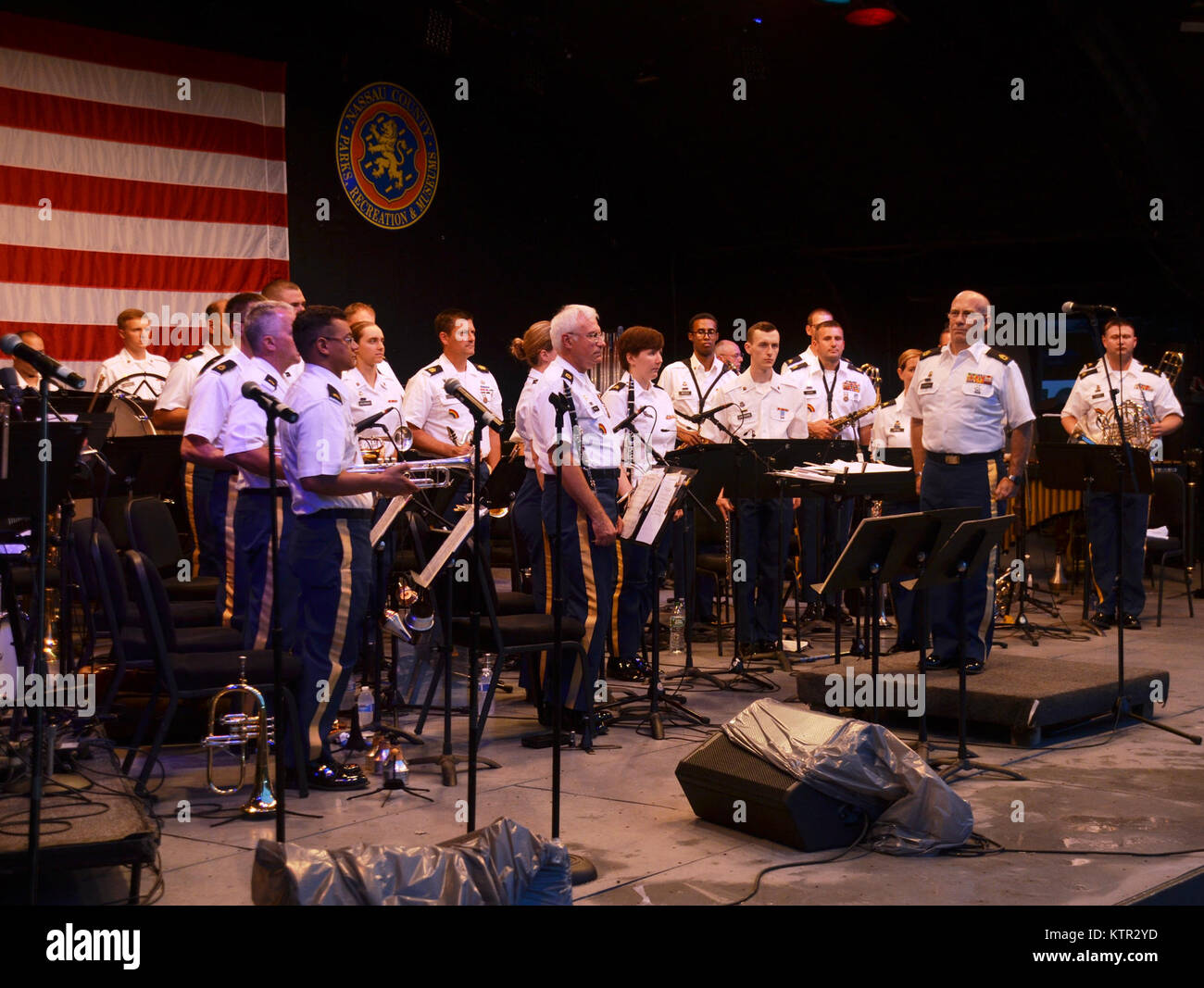 The New York Army National Guard's 42nd Infantry Division Band played a ...