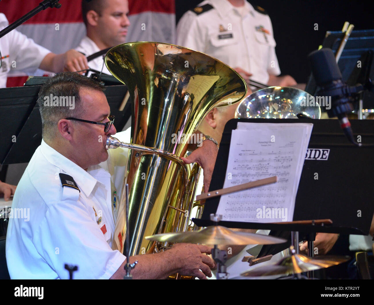 The New York Army National Guard's 42nd Infantry Division Band played a ...