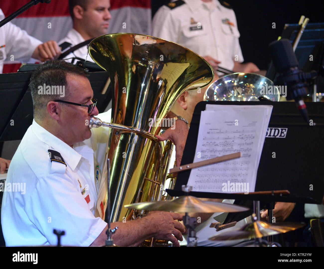 The New York Army National Guard's 42nd Infantry Division Band played a ...