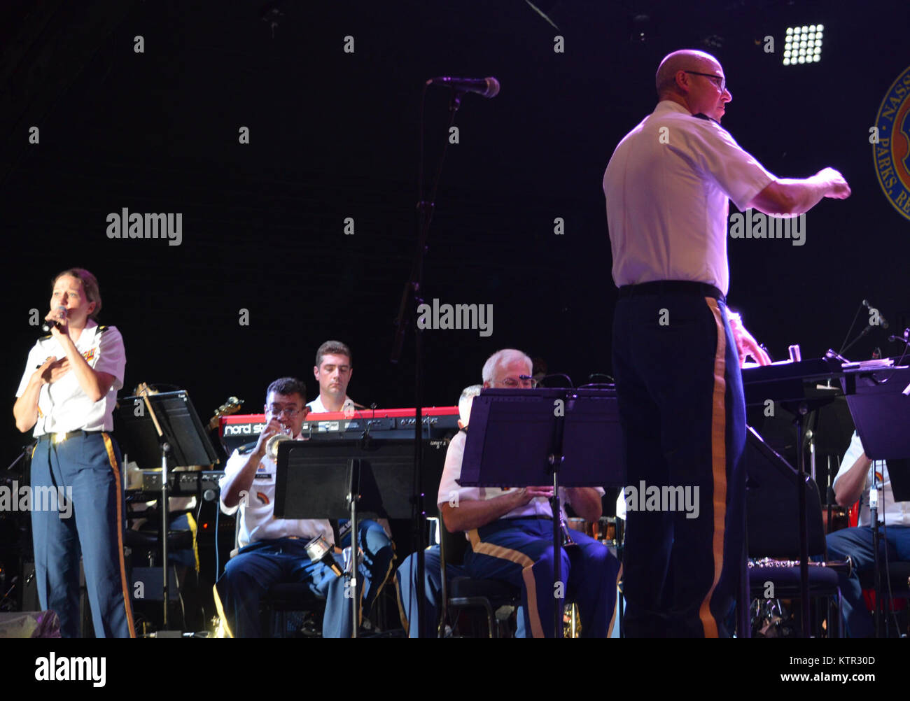 The New York Army National Guard's 42nd Infantry Division Band played a ...