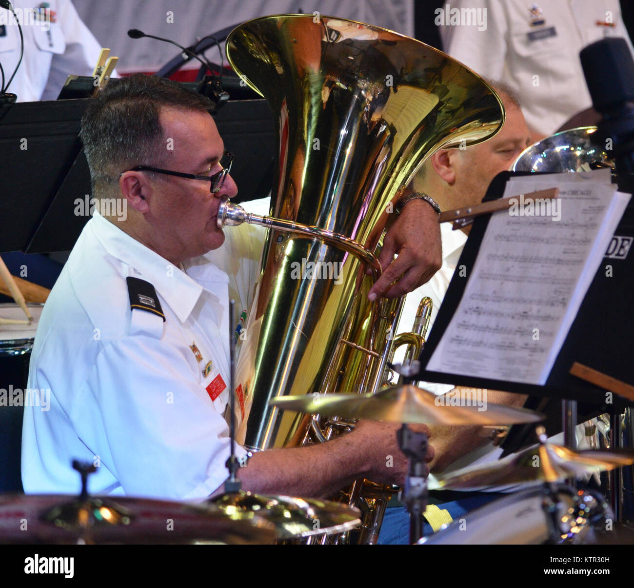The New York Army National Guard's 42nd Infantry Division Band played a ...