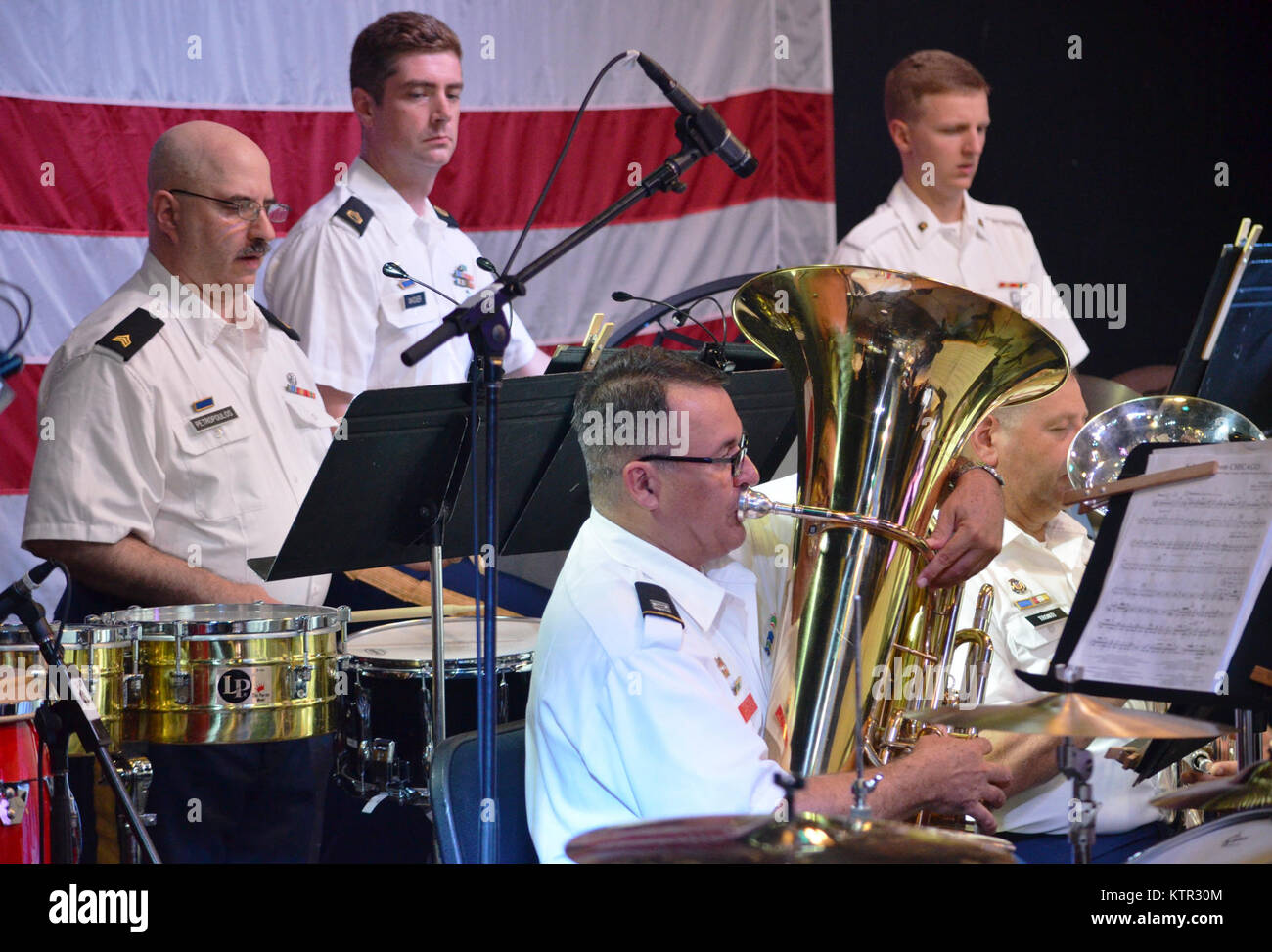 The New York Army National Guard's 42nd Infantry Division Band played a ...