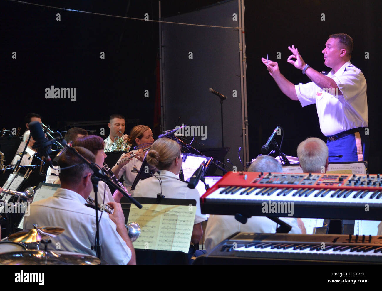 The New York Army National Guard's 42nd Infantry Division Band played a ...