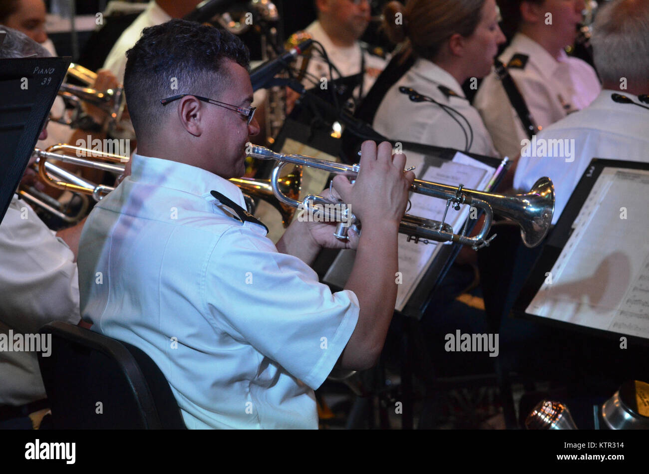 The New York Army National Guard's 42nd Infantry Division Band played a ...
