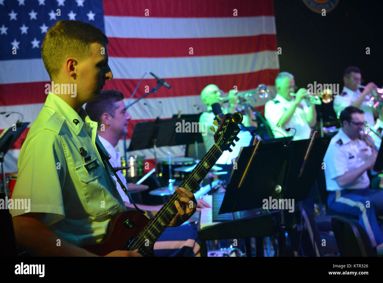 The New York Army National Guard's 42nd Infantry Division Band played a ...