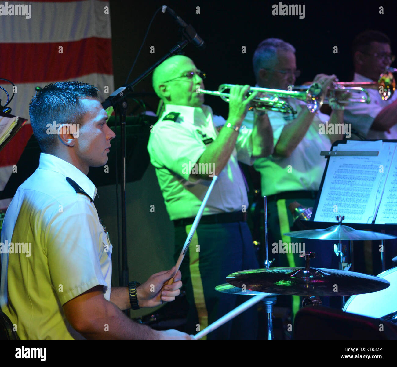 The New York Army National Guard's 42nd Infantry Division Band played a ...