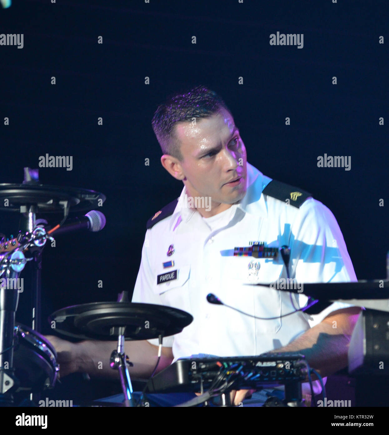 The New York Army National Guard's 42nd Infantry Division Band played a ...