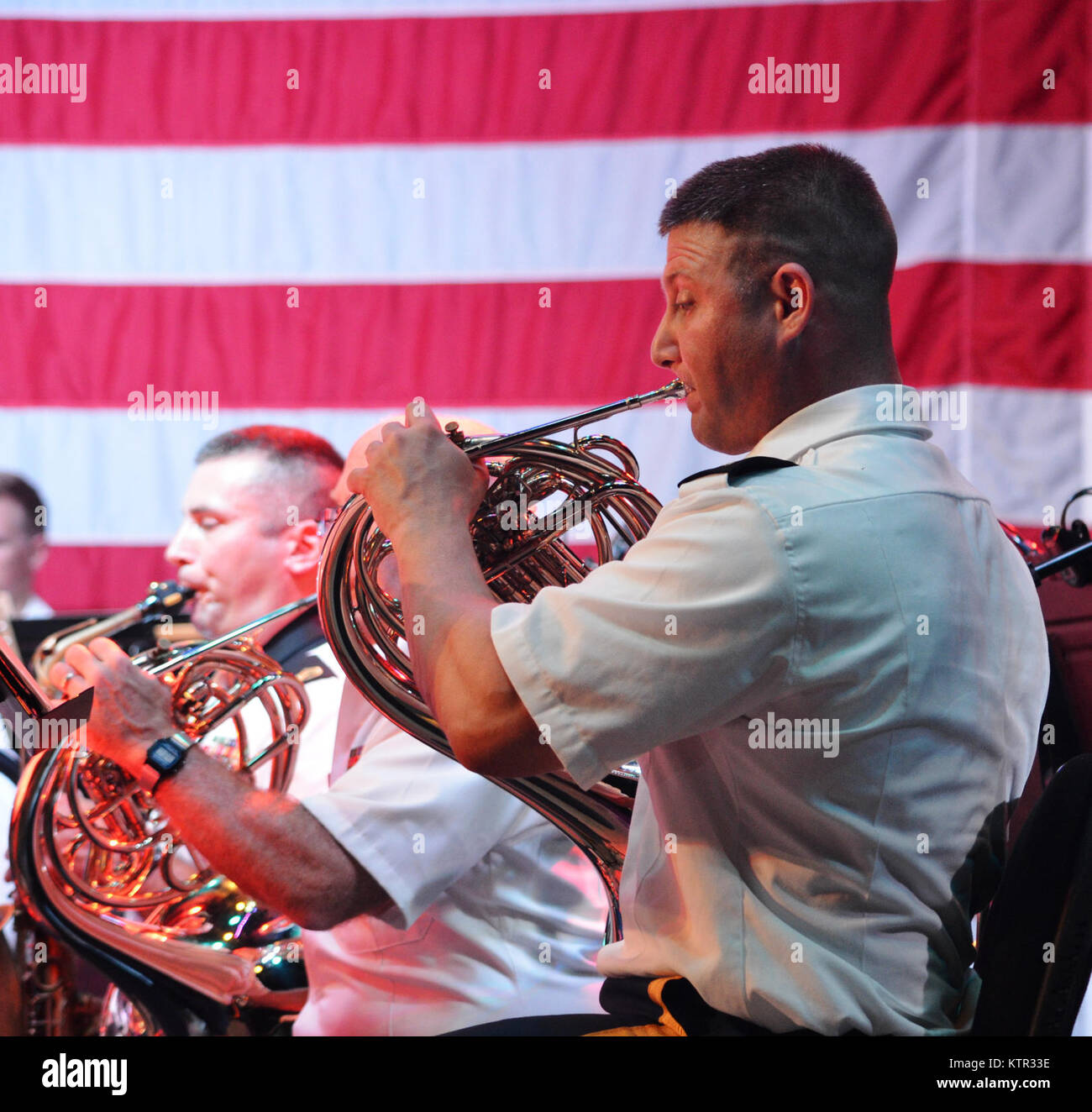 The New York Army National Guard's 42nd Infantry Division Band played a ...