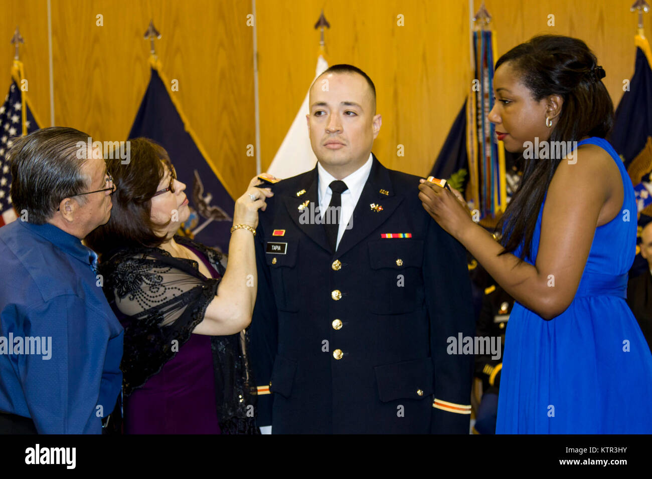 2nd Lt. Adrian Tapia, a newly commissioned officer in the New York Army ...